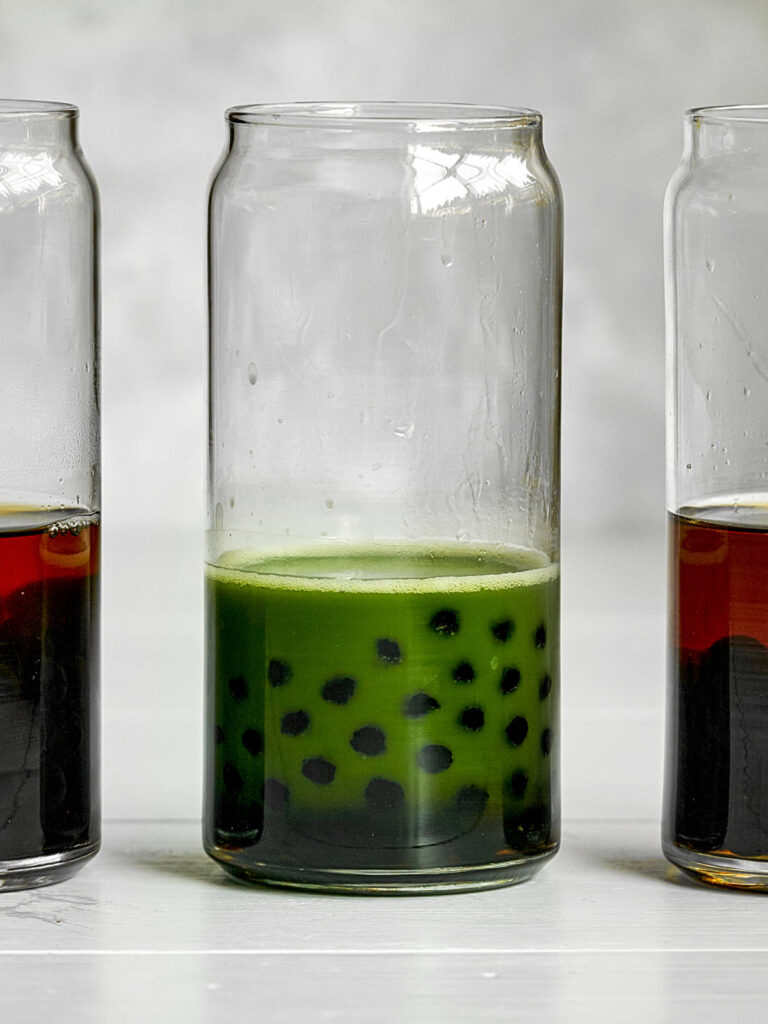 Matcha Boba Tea - Proportional Plate