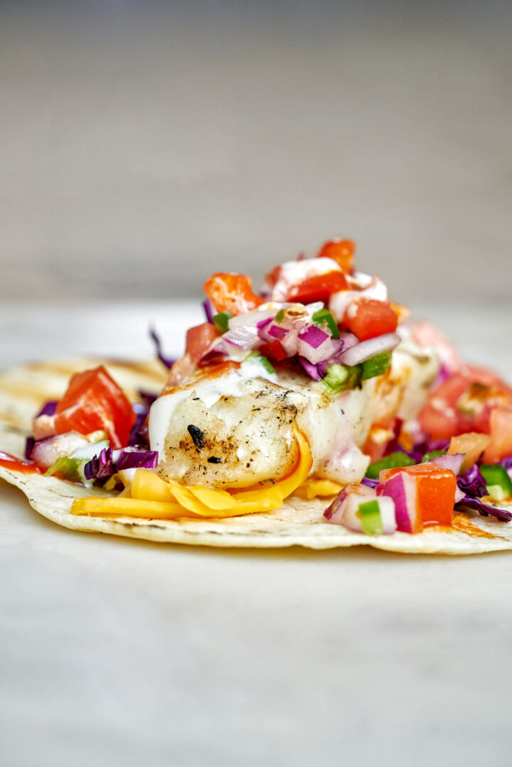 Grilled Baja Fish Tacos - Proportional Plate