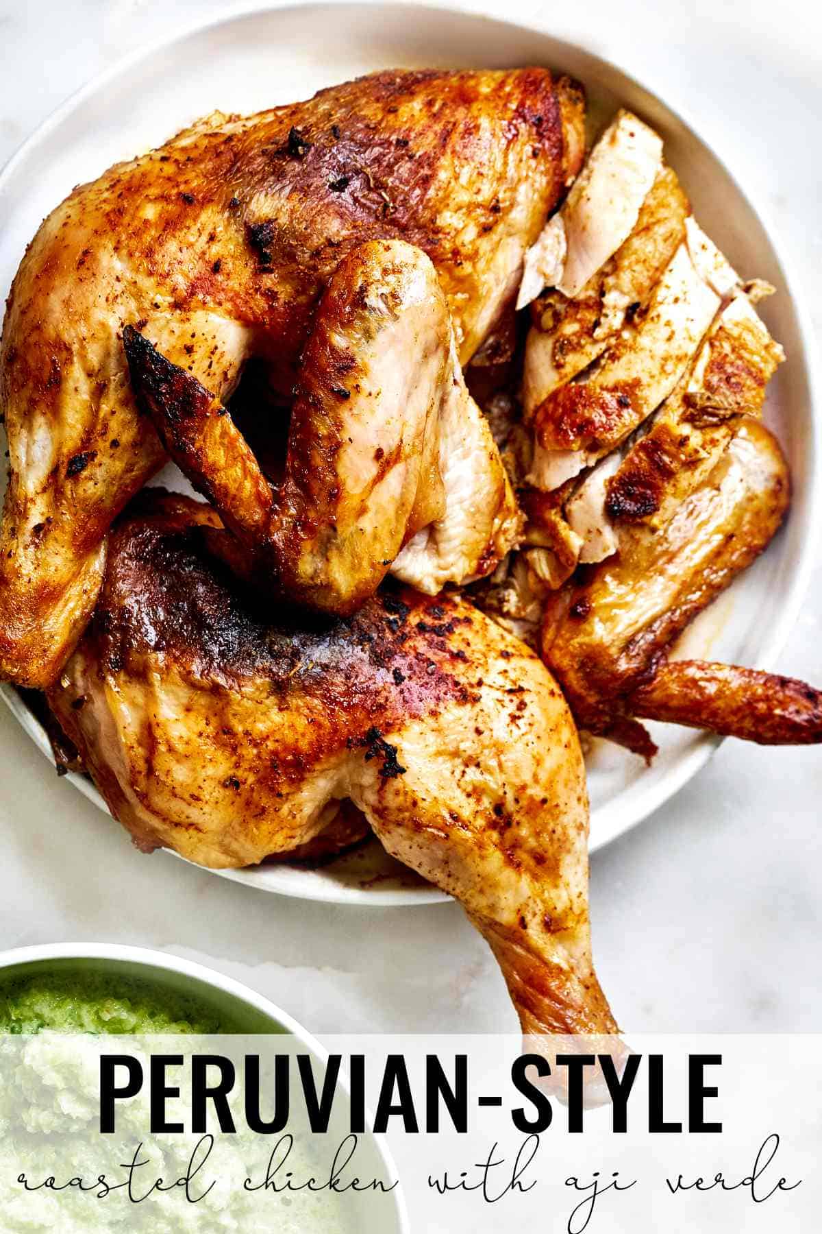 Peruvian-Style Chicken with Aji Verde - Proportional Plate