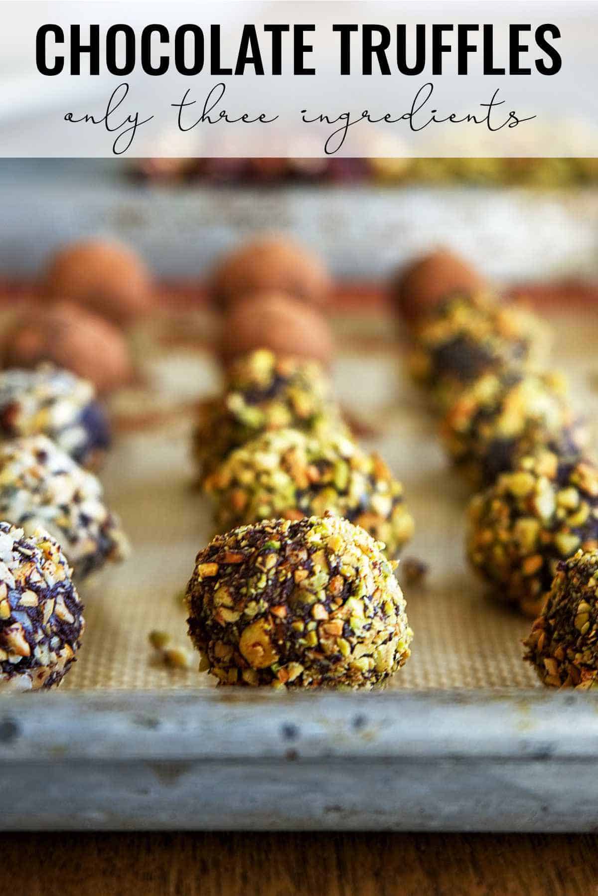 3-Ingredient Chocolate Truffles - Proportional Plate