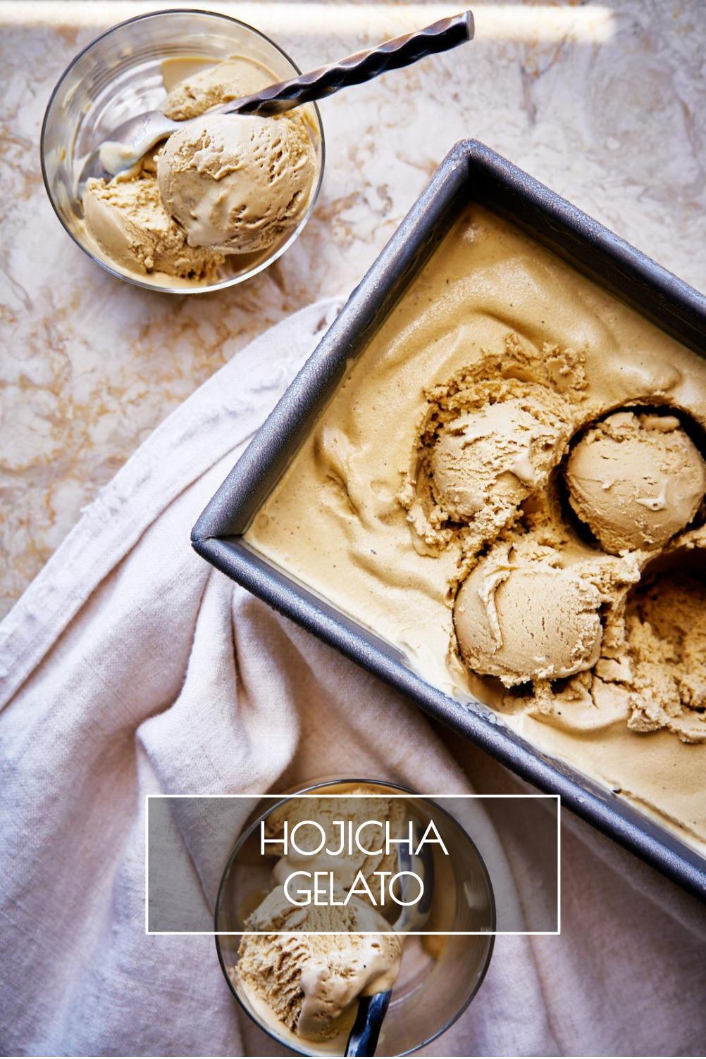 Hojicha Gelato - Proportional Plate
