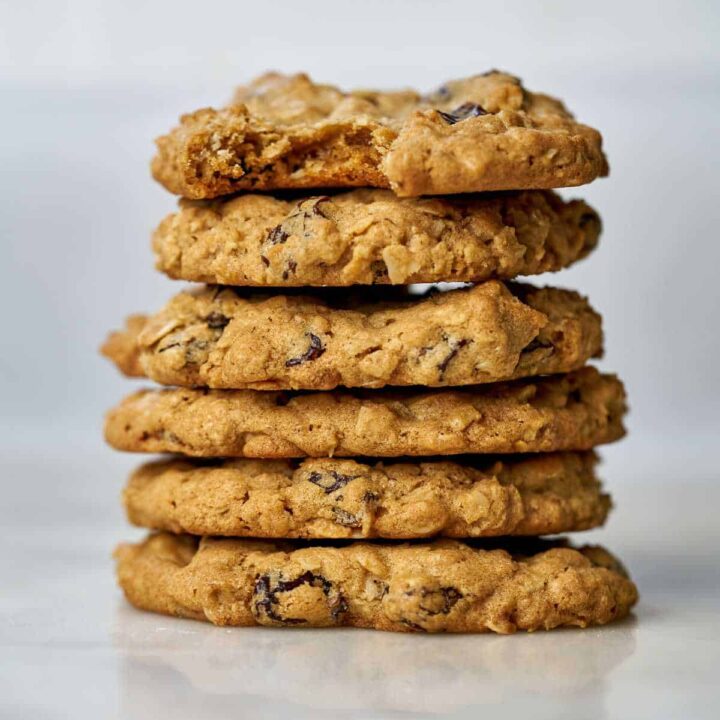 Dark Chocolate Chip Ghee Cookies - Proportional Plate