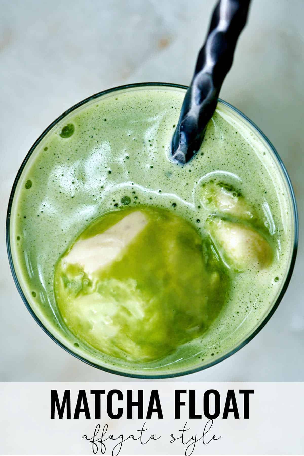 Matcha Affogato - Matcha Ice Cream Float | Proportional Plate