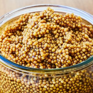 Plant Based Caviar aka Pickled Mustard Seeds - Proportional Plate