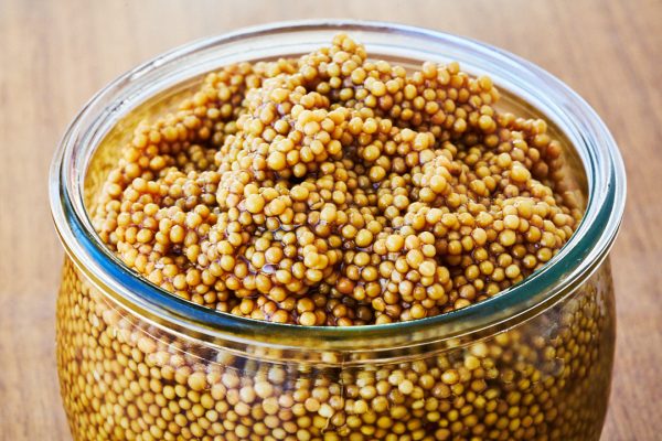 Plant Based Caviar aka Pickled Mustard Seeds - Proportional Plate