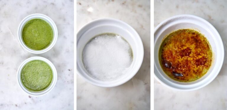 Matcha Crème Brûlée - Proportional Plate