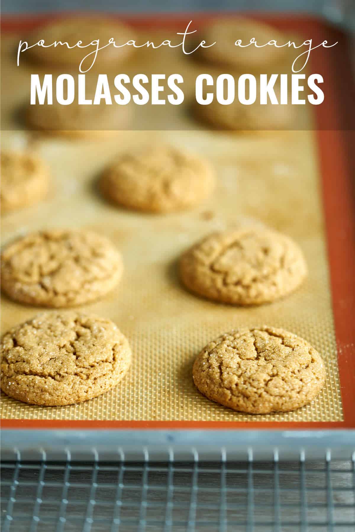 Pomegranate Orange Molasses Cookies - Proportional Plate