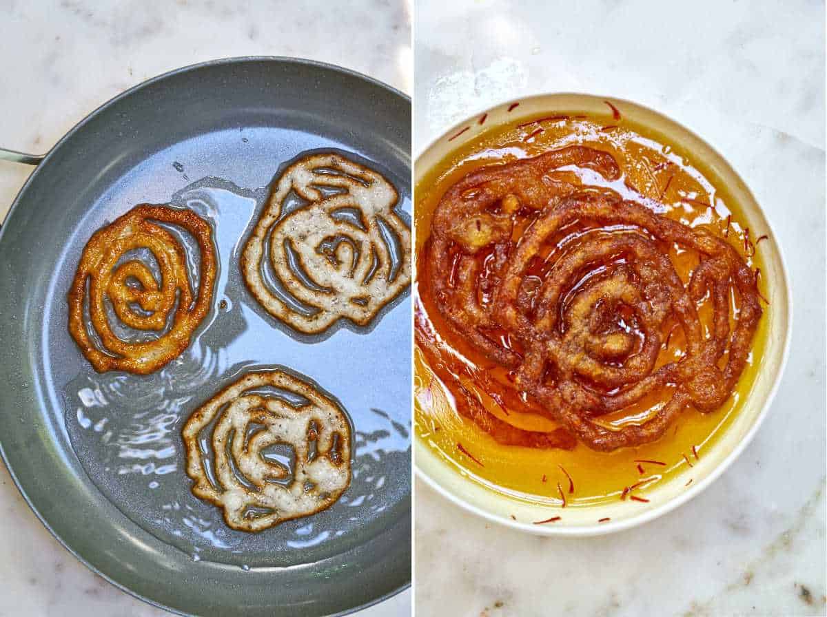 Saffron Zoolbia - Persian Tea Candy | Proportional Plate