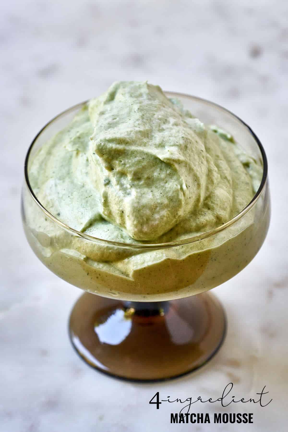 4-Ingredient Matcha Mousse - Proportional Plate