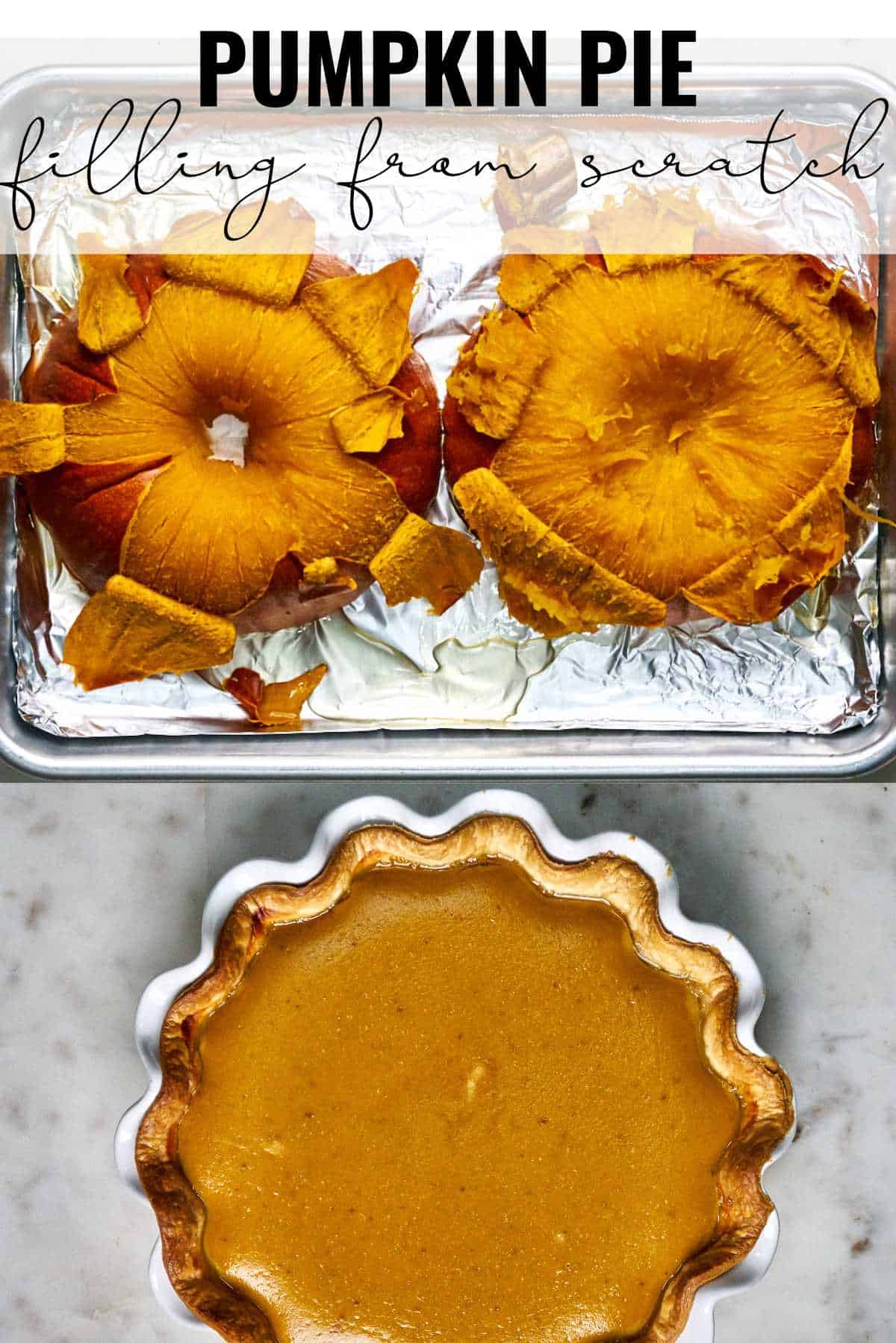 Pumpkin Pie with Homemade Pumpkin Pie Filling