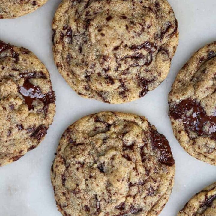 Dark Chocolate Chip Ghee Cookies - Proportional Plate