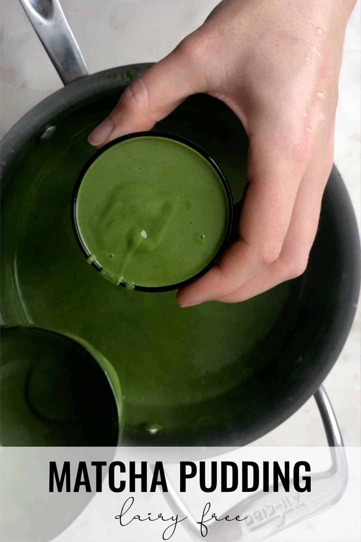 Green Tea Matcha Pudding - Dairy-Free | Proportional Plate