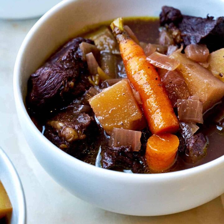 Beef Stew with Red Wine - A Whole Bottle of Wine | Proportional Plate