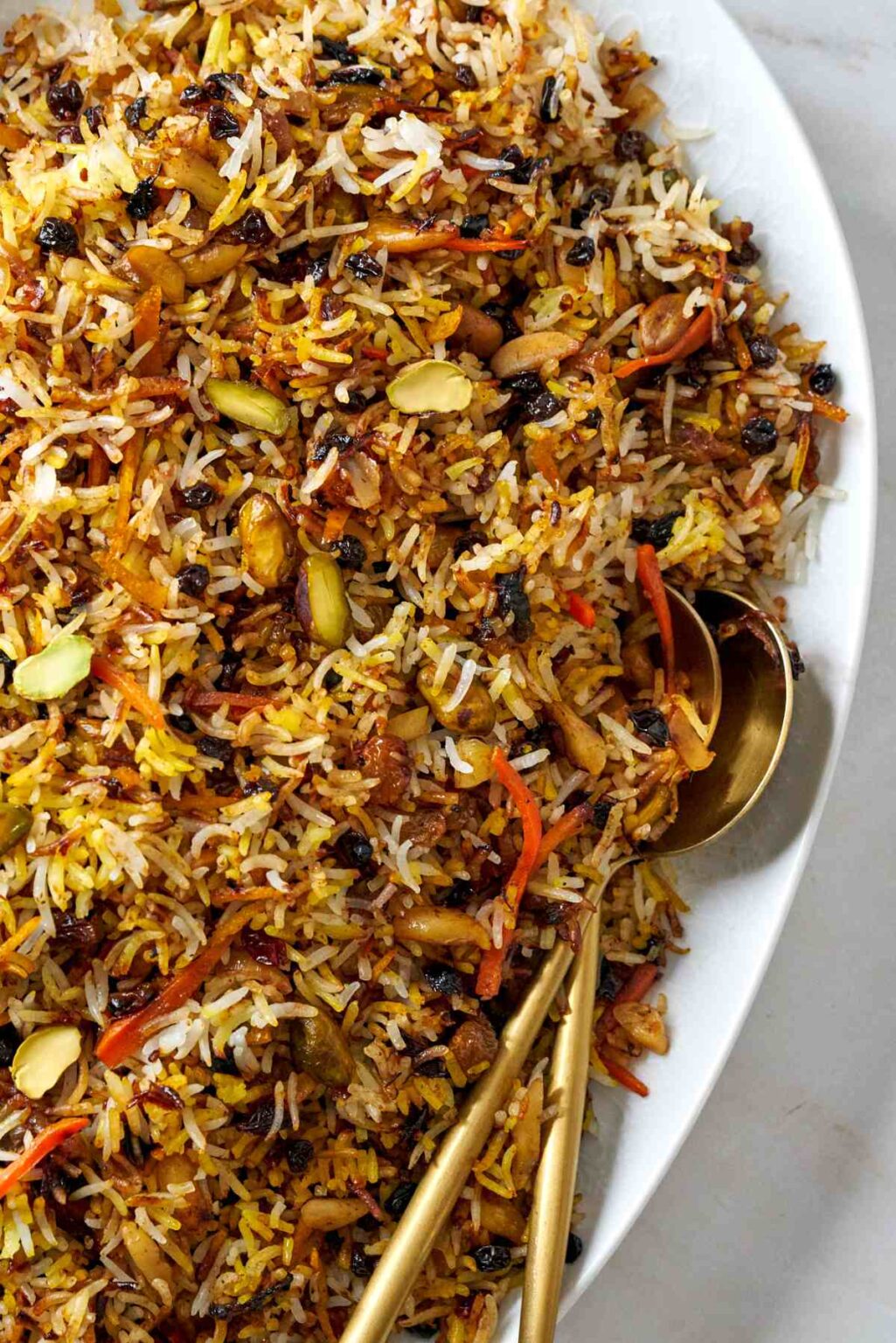 Shirin Polo (Persian Jeweled Rice) aka Javaher or Morasa Polo ...