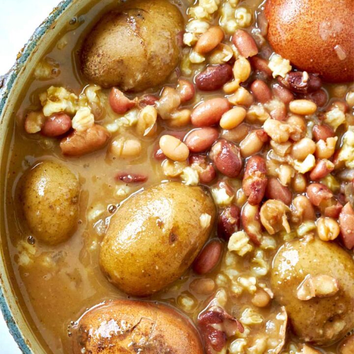 Vegetarian Cholent - Proportional Plate