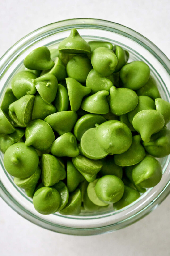 Matcha Chocolate Chips and Chunks - Proportional Plate