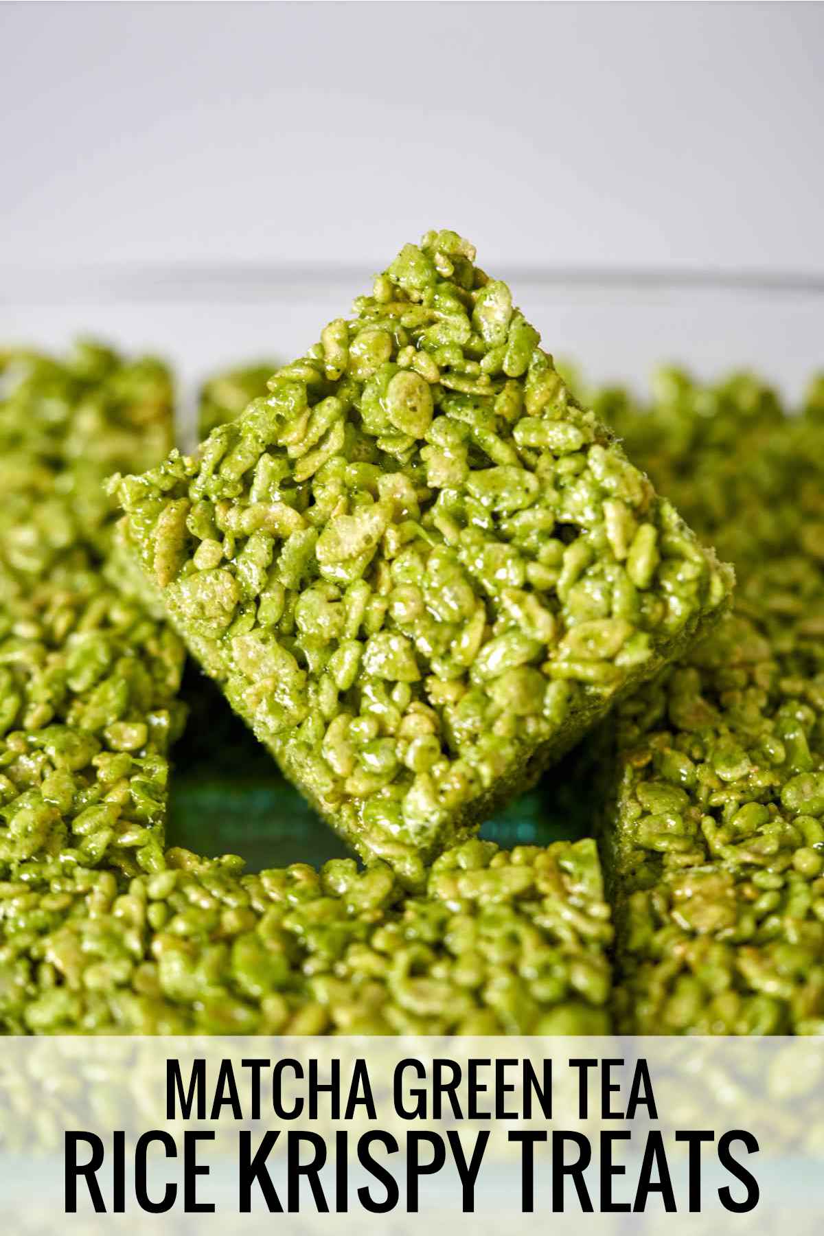 Matcha Rice Krispy Treats - Proportional Plate