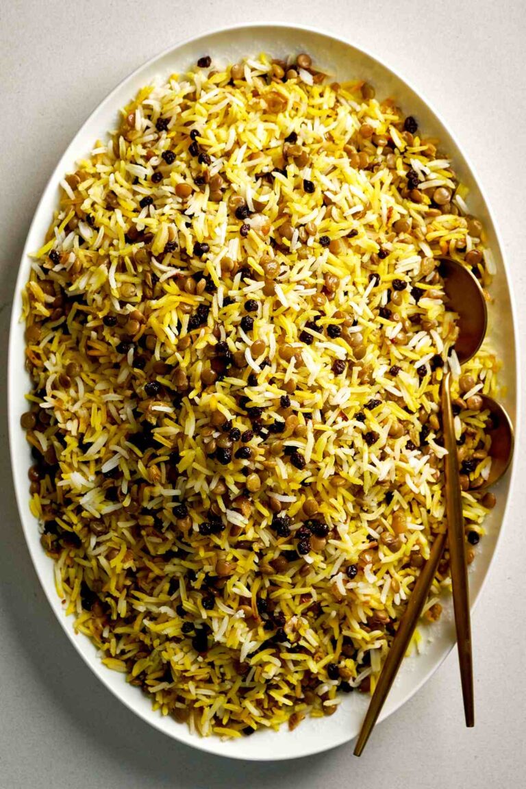 Zereshk Polo - Persian Barberry Rice - Proportional Plate