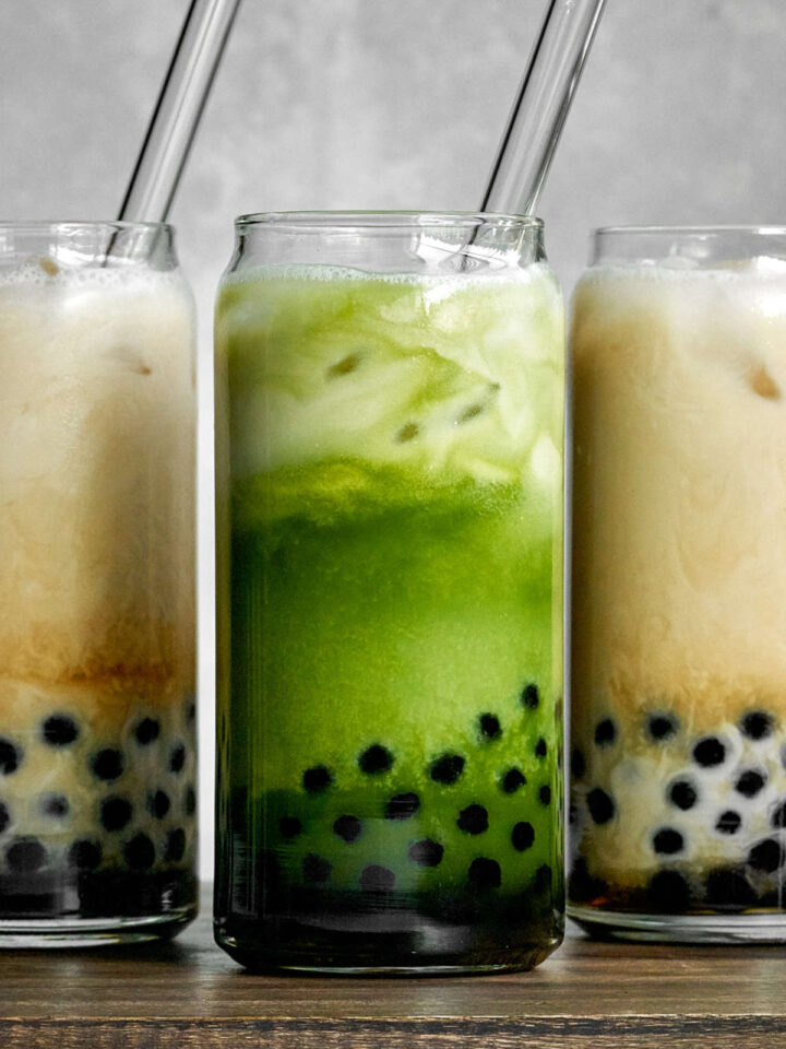 Matcha Boba Tea - Proportional Plate