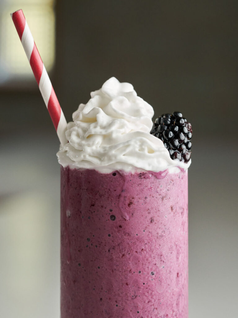 Oregon Blackberry Milkshakes - Proportional Plate