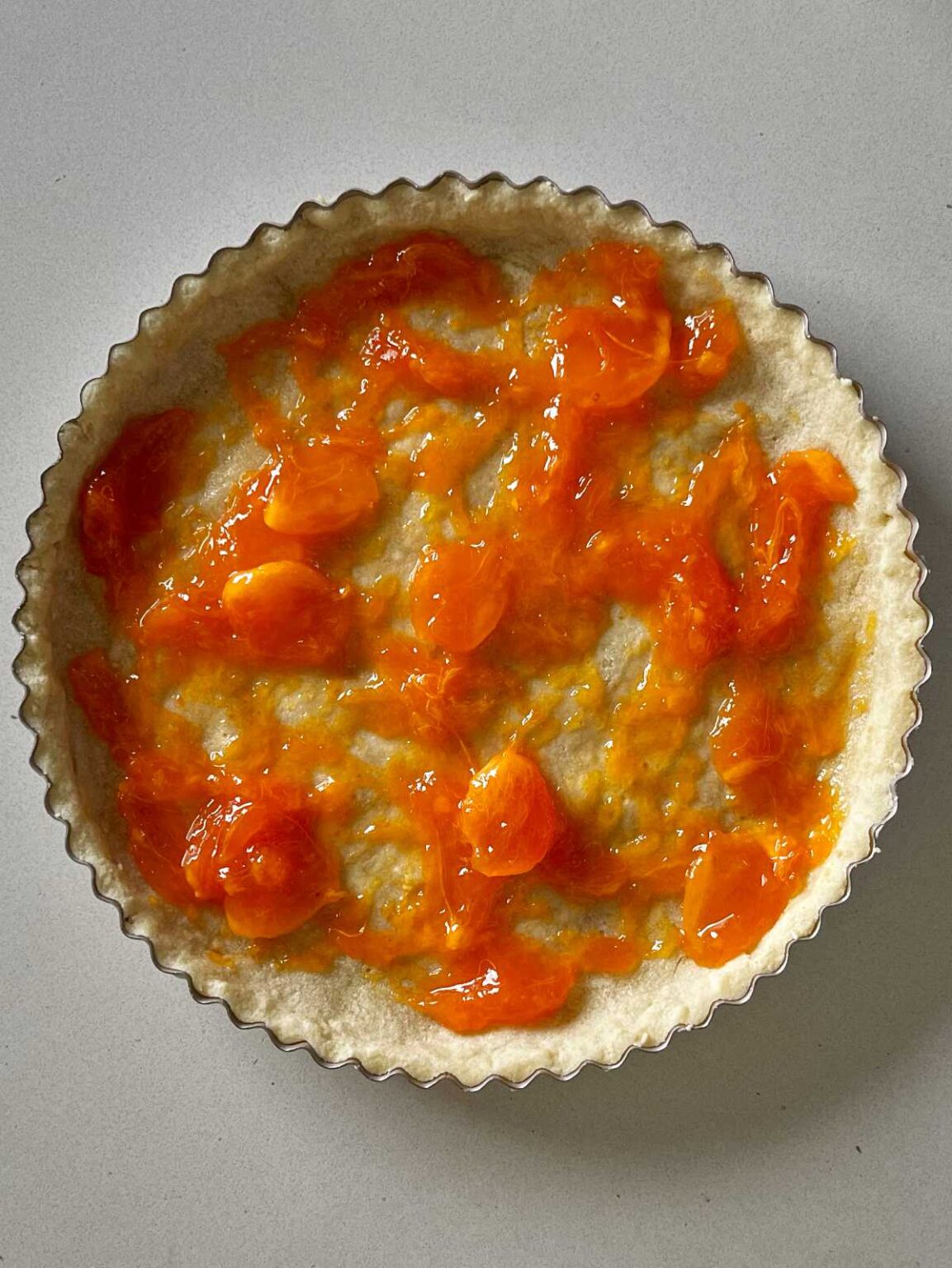 Persimmon Tart - Proportional Plate