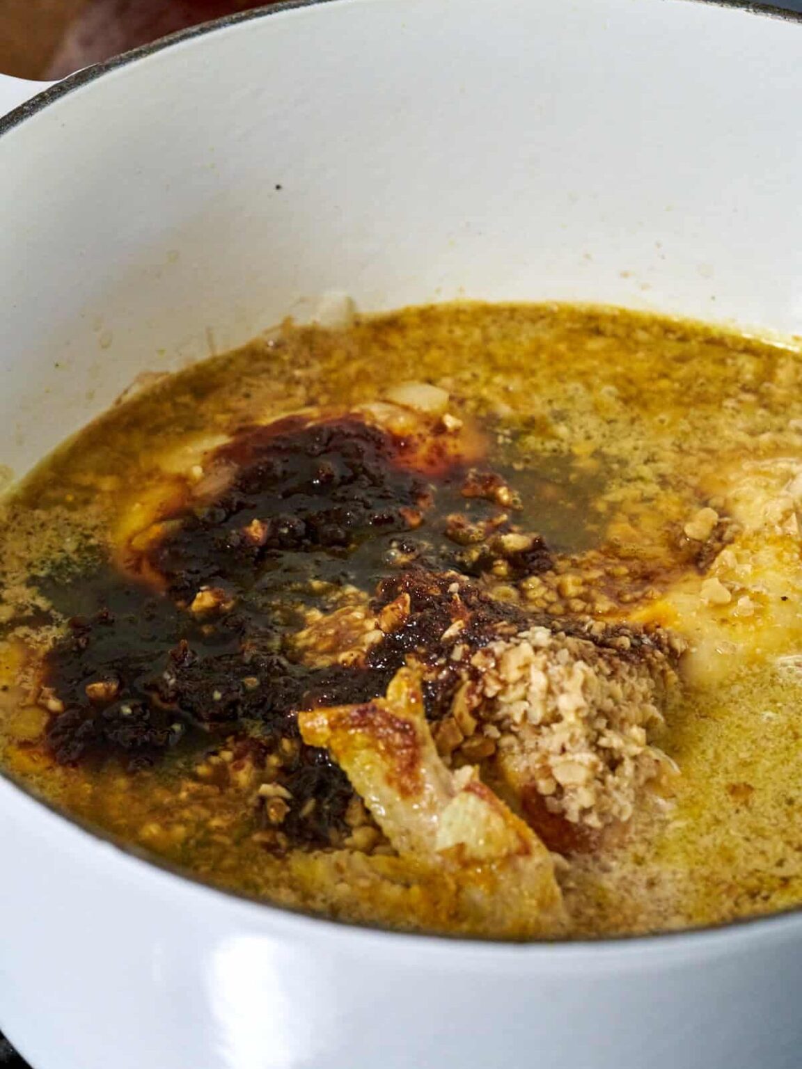 Fesenjoon (Persian Pomegranate & Walnut Chicken Stew) - Proportional Plate