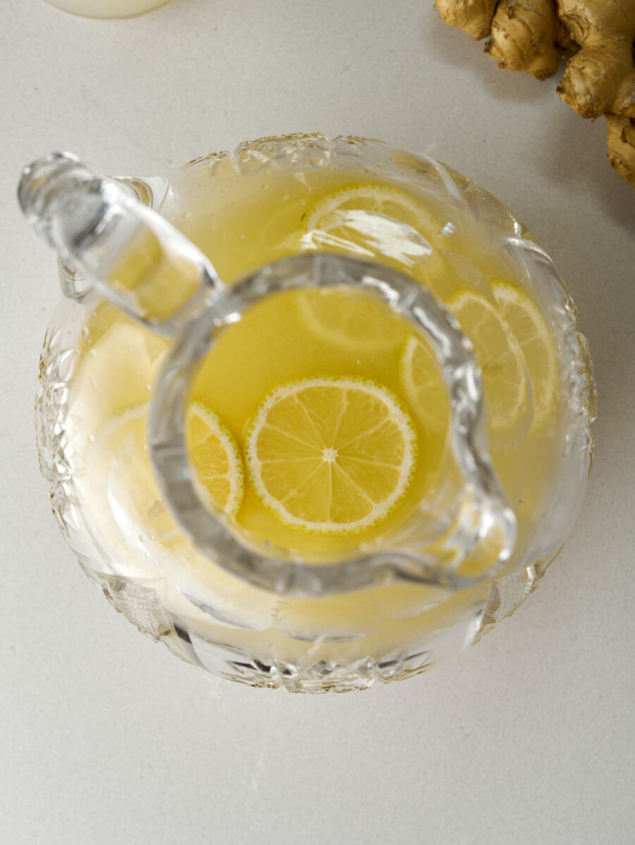 Spicy Ginger Lemonade - Proportional Plate