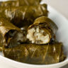 Dolmeh (Dolmas) - Stuffed Grape Leaves - Proportional Plate