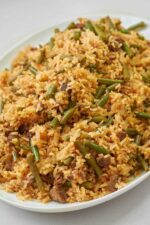 Lubia Polo - Persian Green Bean and Tomato Rice - Proportional Plate