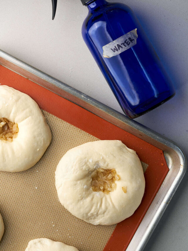 Easy 4 Ingredient Bialys + 6 Filling Options