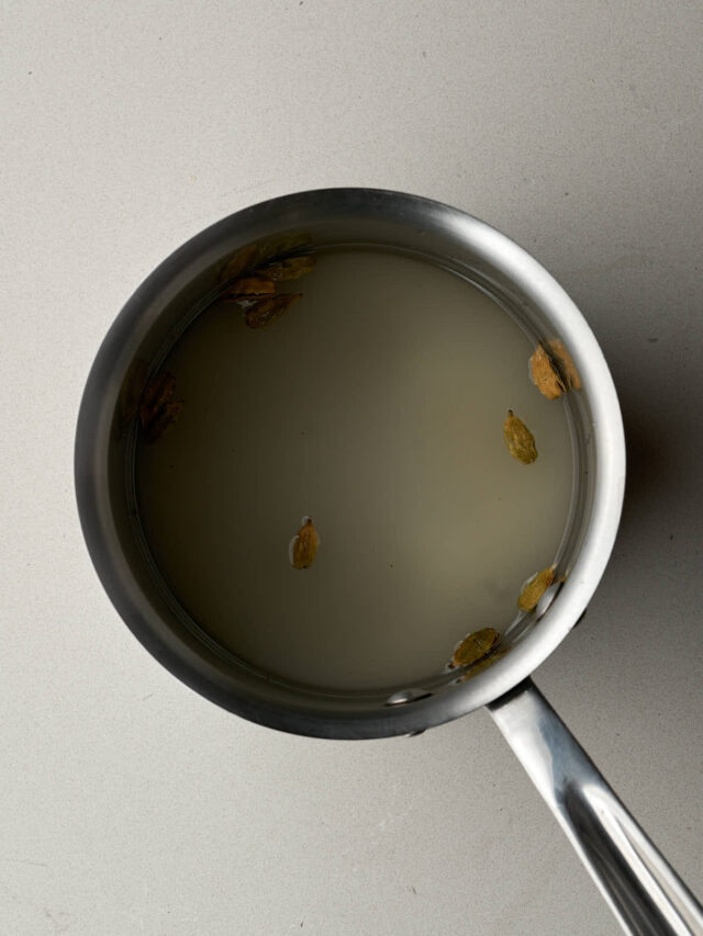 Cardamom Simple Syrup - Made with Whole Pods - Proportional Plate