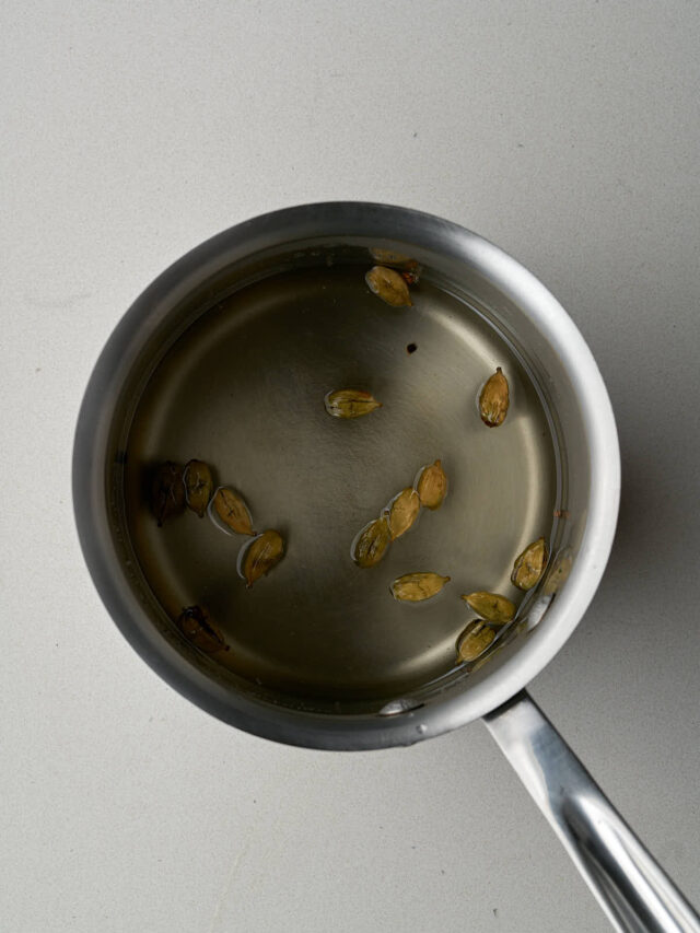 Cardamom Simple Syrup - Made with Whole Pods - Proportional Plate