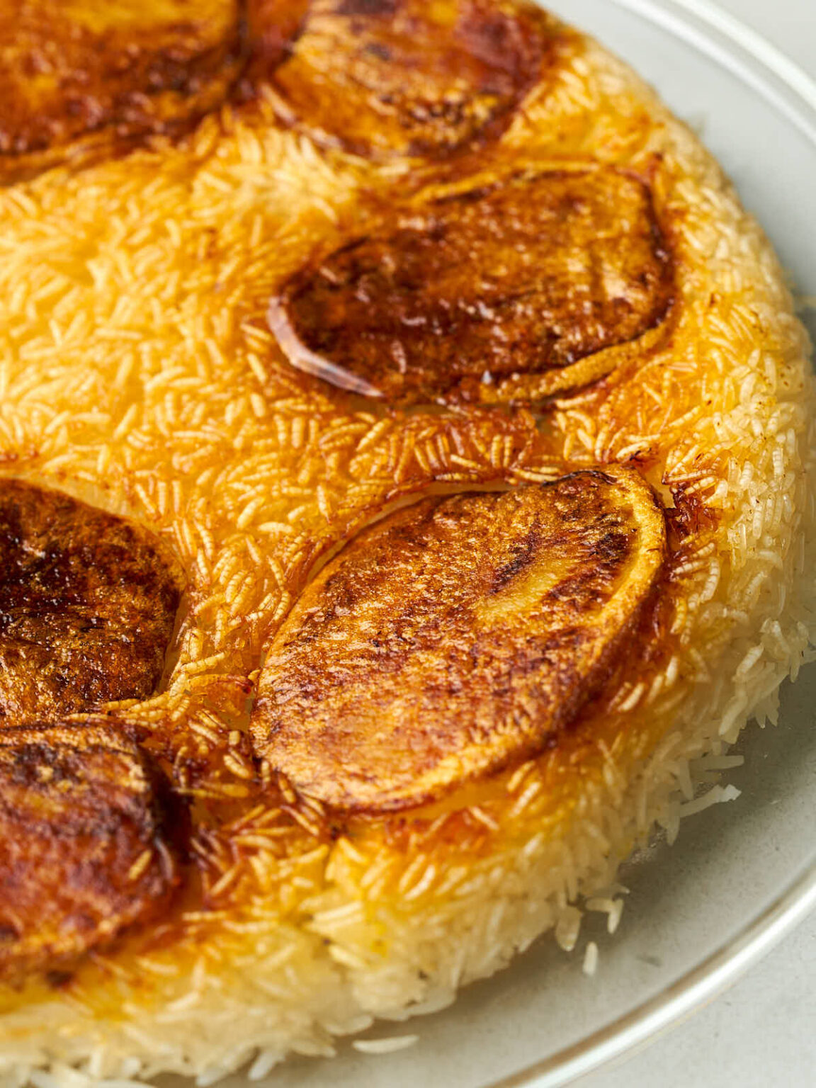 Crispy Potato Tahdig (Persian Crispy Rice with Potatoes) - Proportional ...