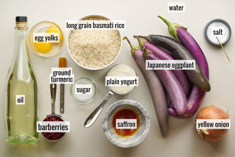 Eggplant Tachin with Barberries (Persian Crispy Rice Casserole ...